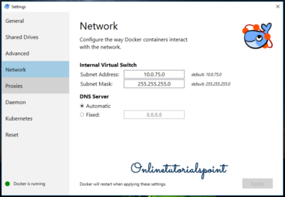 Install Docker Desktop on Windows 10 - onlinetutorialspoint