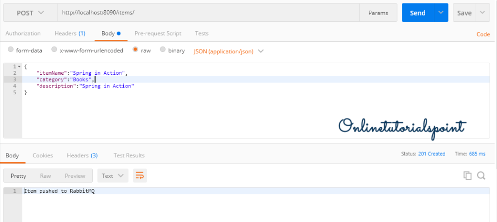 Spring Boot RabbitMQ Consumer Messages Example - onlinetutorialspoint